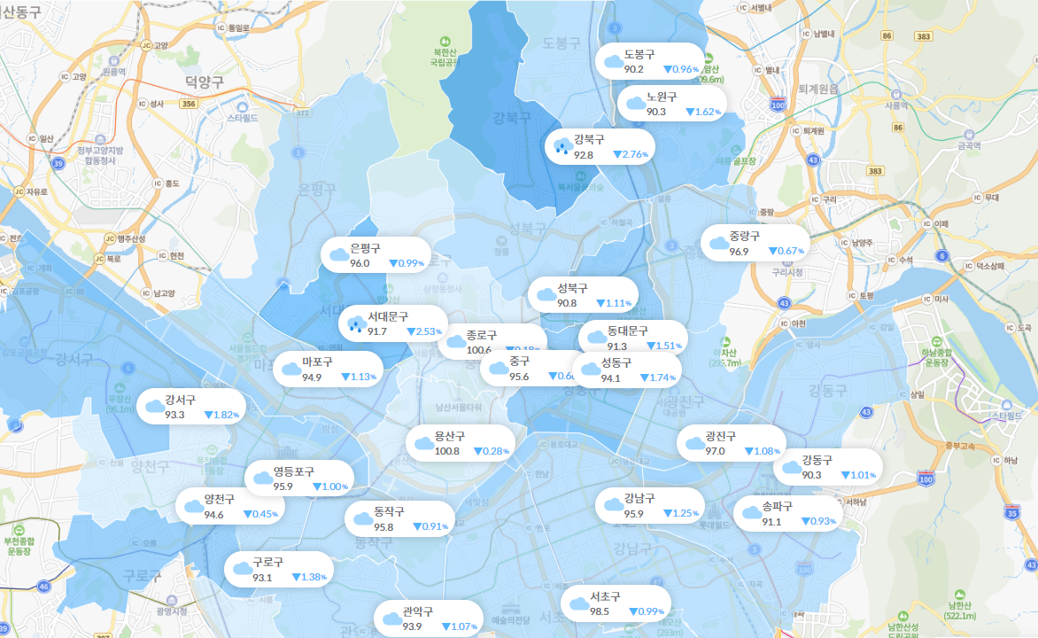 최근 아파트 1년 신고가, 신저가 모두 압구정에서! 실거래가가 의미 없는 지금의 부동산 시장 - 플팍스(plpax)