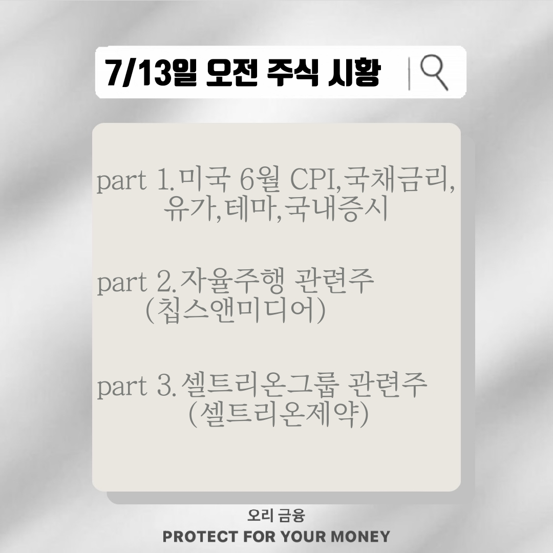 7월 13일 오전 주식 시황 - 플팍스(plpax)