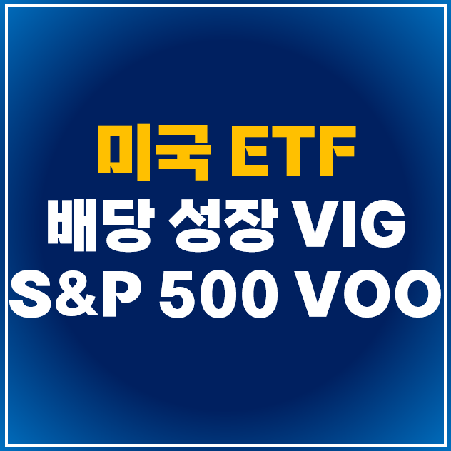 [미국 ETF] 뱅가드가 운용하는 VIG VOO 비교 - 플팍스(plpax)