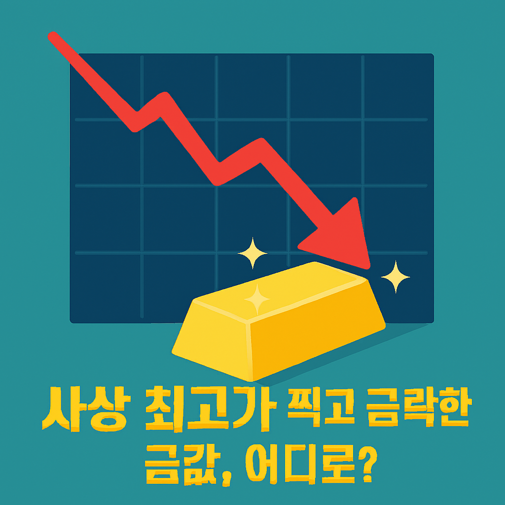 📉 사상 최고가 찍고 하루 만에 급락…금값, 어디로 가나? - 플팍스(plpax)