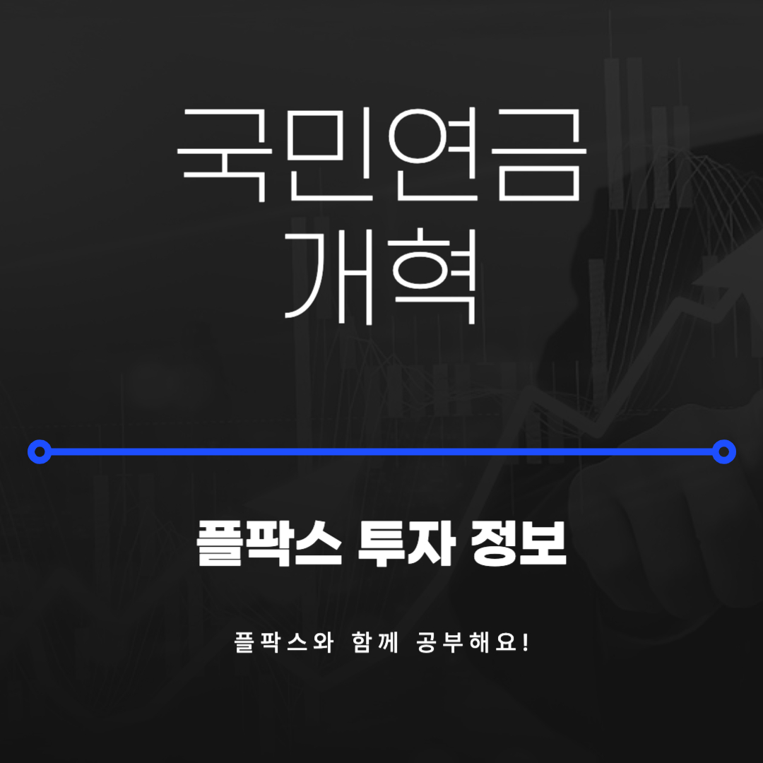 국민연금 개혁 연금 인상률 알아보기 - 플팍스(plpax)
