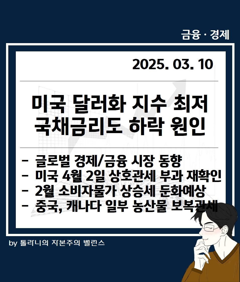 미국 달러화 지수 4개월래 최저, 국채금리도 하락세 원인 등 주요 국가 경제·금융 동향 - 플팍스(plpax)