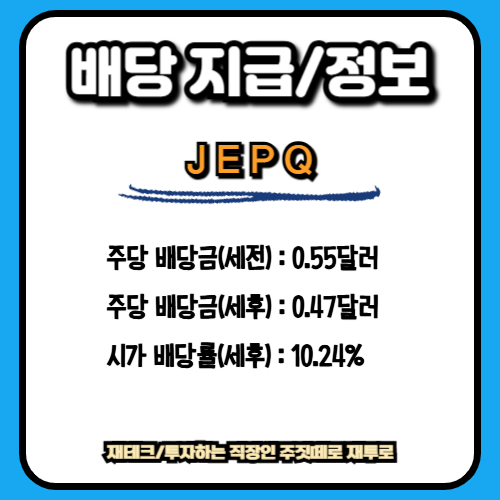 [해외ETF] 배당정보_(JEPQ) - 플팍스(plpax)